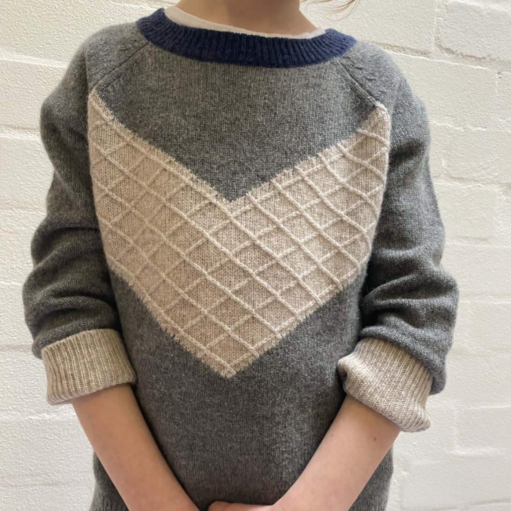 Kids Merino Wool Jumper: Haven Chevron Knit – Atly Crew